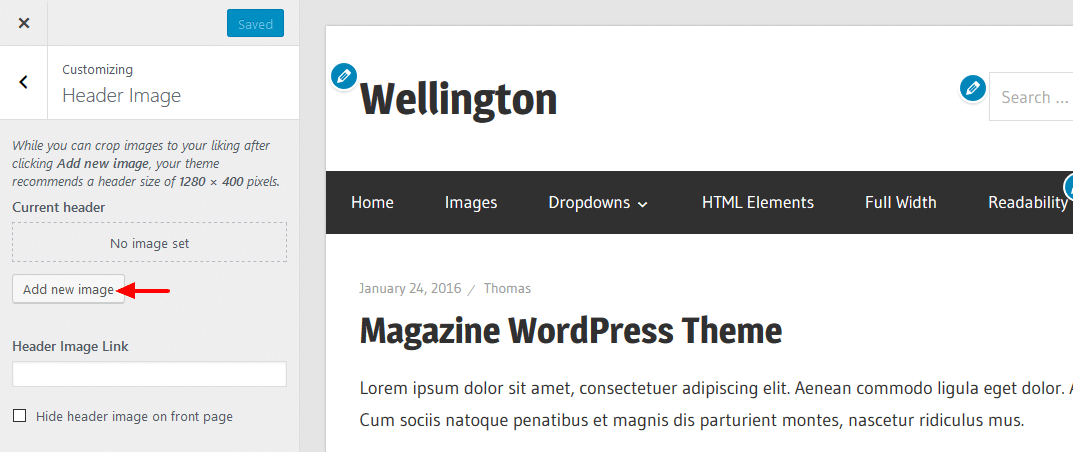 Header Image – ThemeZee