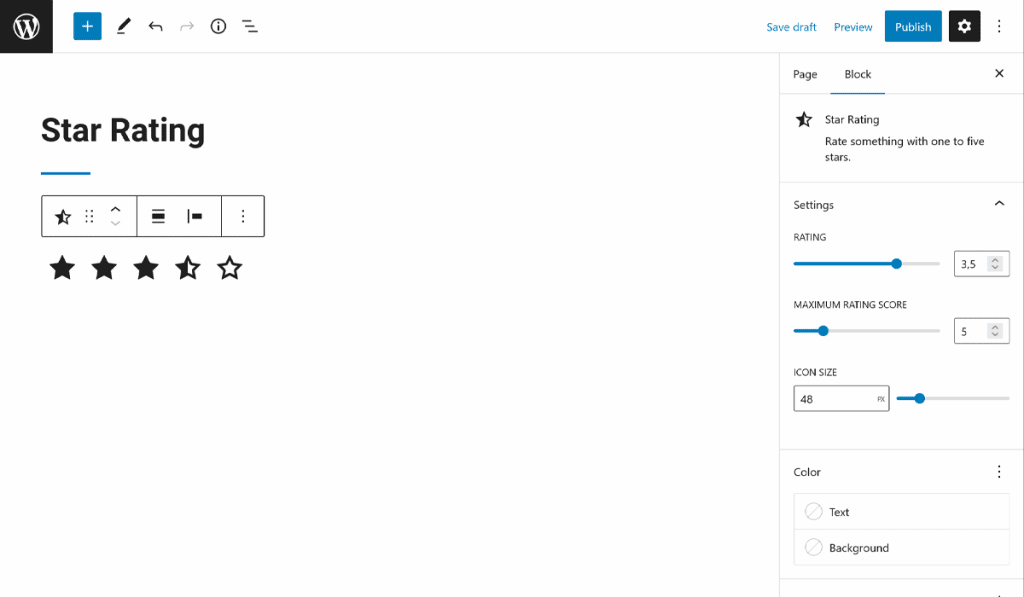 Star Rating Block – ThemeZee